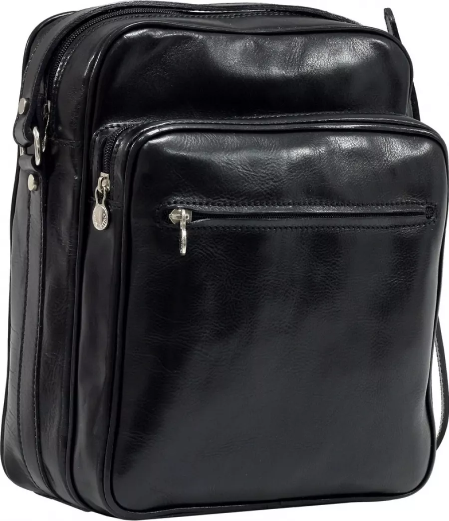 Geanta de umar barbati Suveran Piele naturala vachetta negru hm_4411 ...