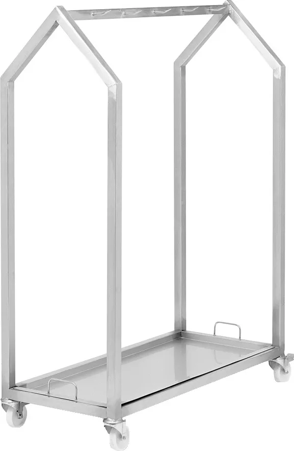 Carucior transport carne Moratti 1000x550x1700 mm tava de colectare ...