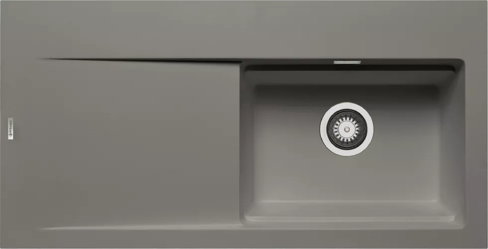 Chiuveta Pyramis TEKTON 1B1D 100x51cm adancime 21cm cuva dreapta in 2 ...