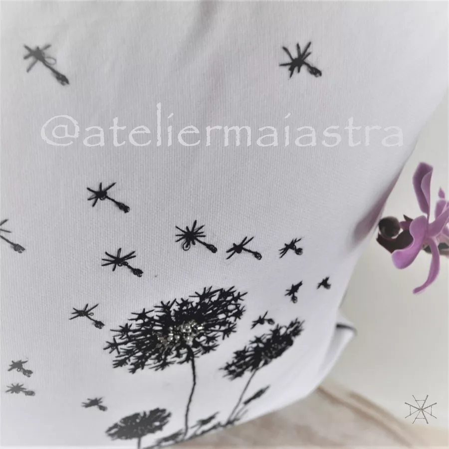 Perna papadie perna handmade perna flori perna brodata