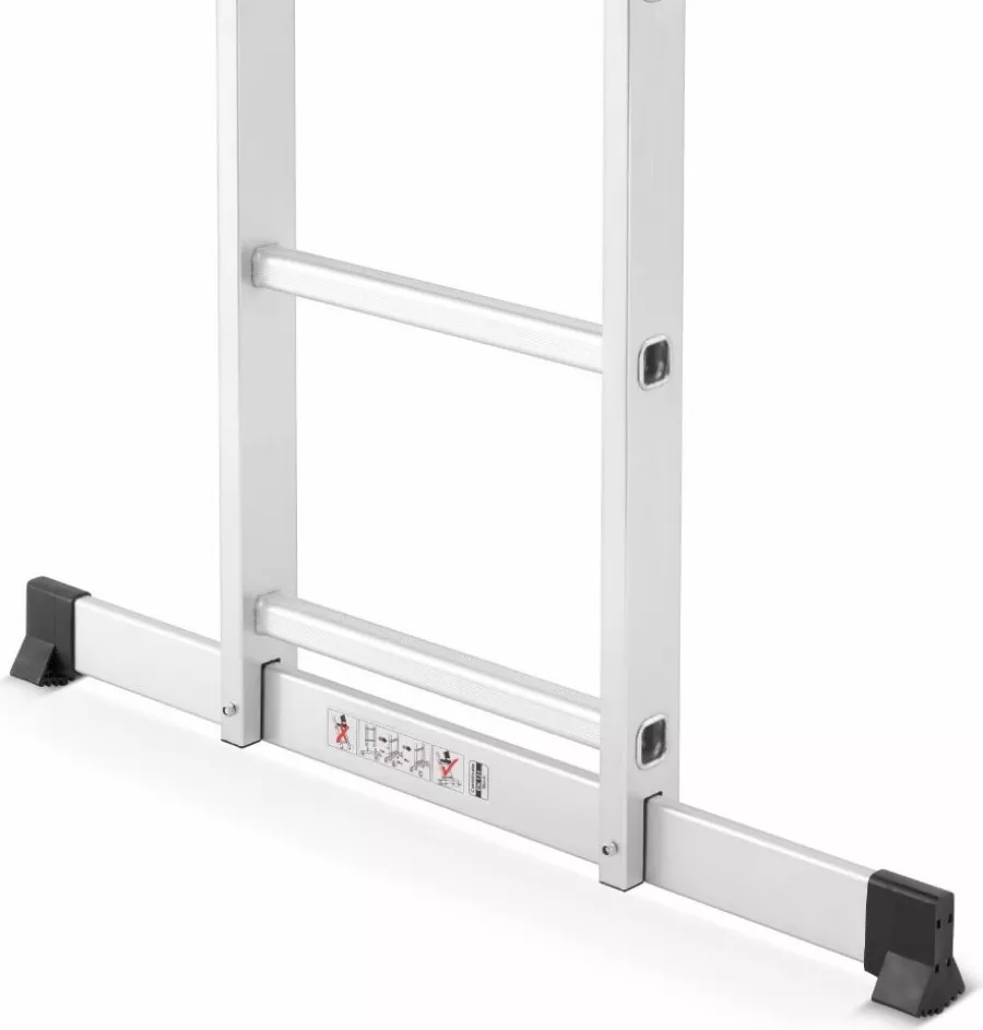 Scara schela cu platforma din aluminiu 2x6 trepte 3 in1 | GB7793