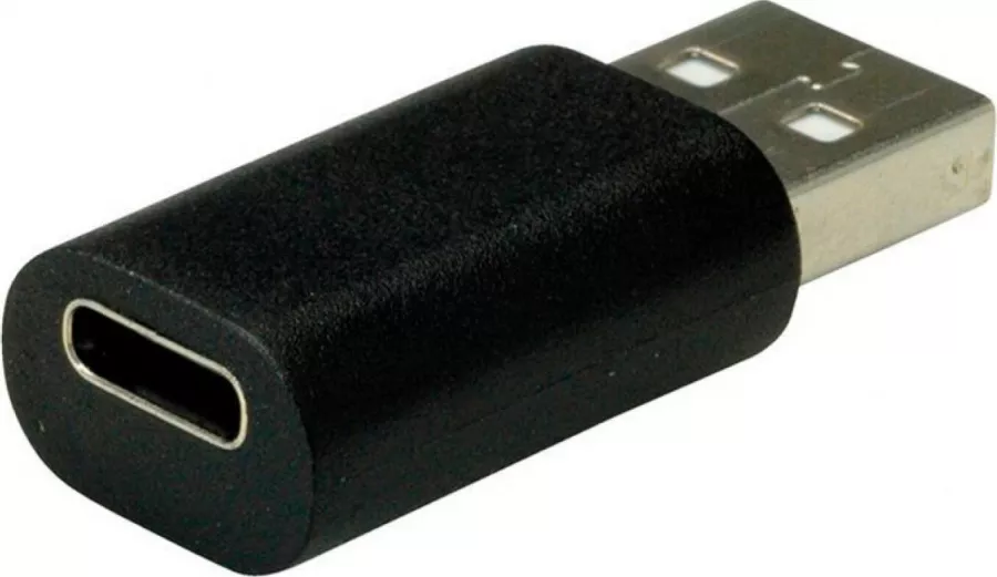 Adaptor USB 2.0 tip A la USB-C T-M Negru Value 12.99.2995 12.99.2995-25 ...