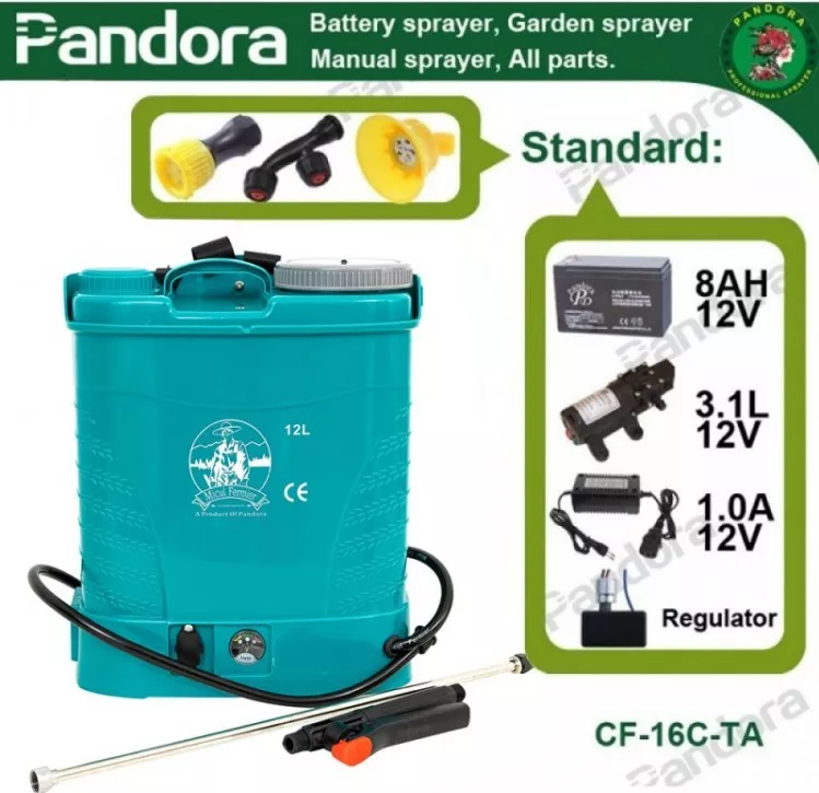 Vermorel - Pompa de stropit cu acumulator 12 litri Pandora gf-1516 - cel.ro