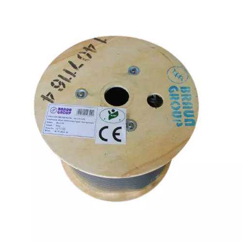 Cablu FTP cat.5E Braun Group PE MES AWG24 Cupru solid Fluke Pass rola 500 m