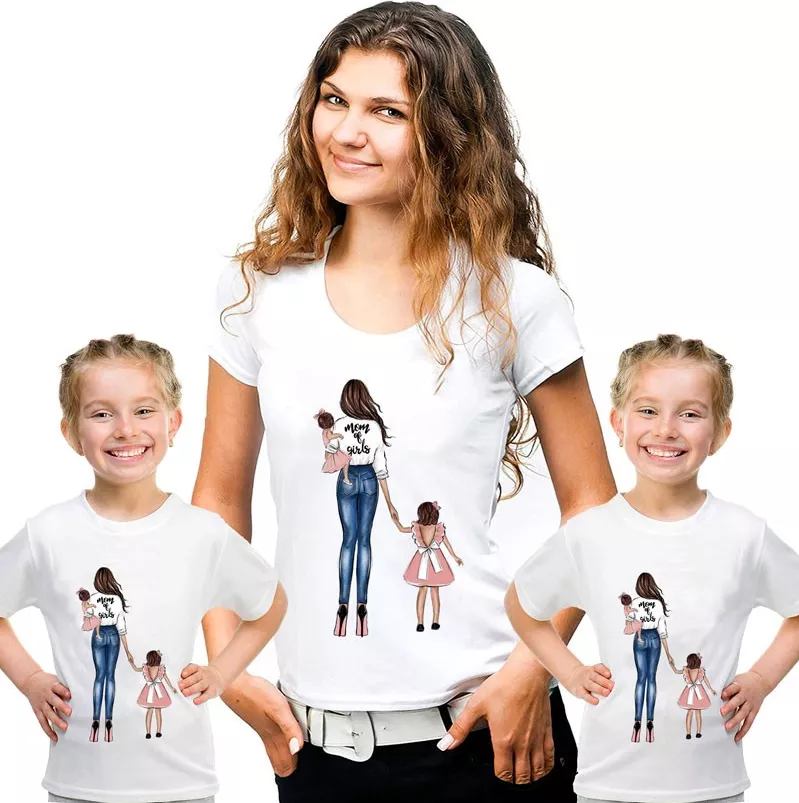 SET Tricouri Personalizate Bumbac - Mama si copilul - Mama de Fete ...