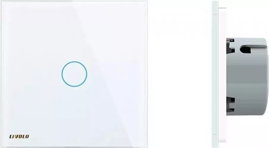 Intrerupator simplu Livolo VL-C7-C1701R-11 wireless cu touch si ...