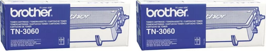 Pachet Cartus toner Brother Original 2x TN3060 Negru 13400 pagini ...