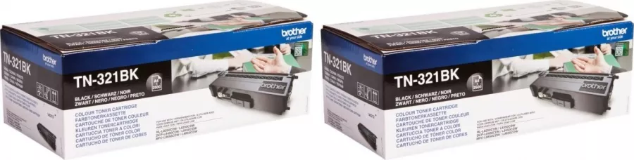 Pachet Cartus toner Brother Original 2x TN321BK Negru 5000 pagini ...