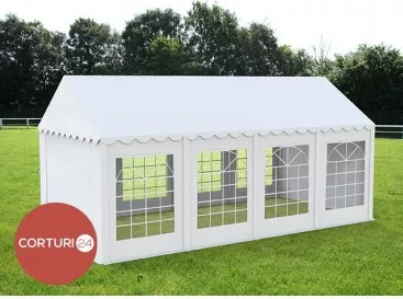 4X8 M CORT EVENIMENTE PROFESSIONAL PVC IGNIFUG ALB 514_18 - cel.ro