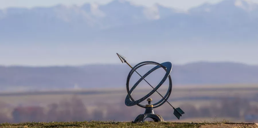 Ceas solar de bronz Sundial 42 cm Ceasuri solare - cel.ro