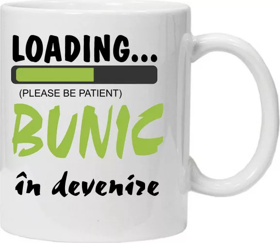 Set 2 cani personalizate cu textul bunica si bunic in devenire CRD ...