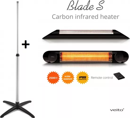 Stand + Veito Blade S 2 5kW Incalzitor electric Convector Radiator ...