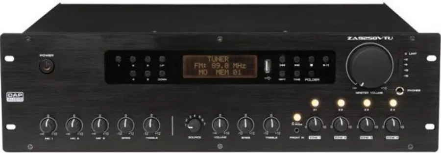 Sistem Audio Ambiental cu 4 Zone 6 Boxe 250W rms USB si radio FM ambient 4.44