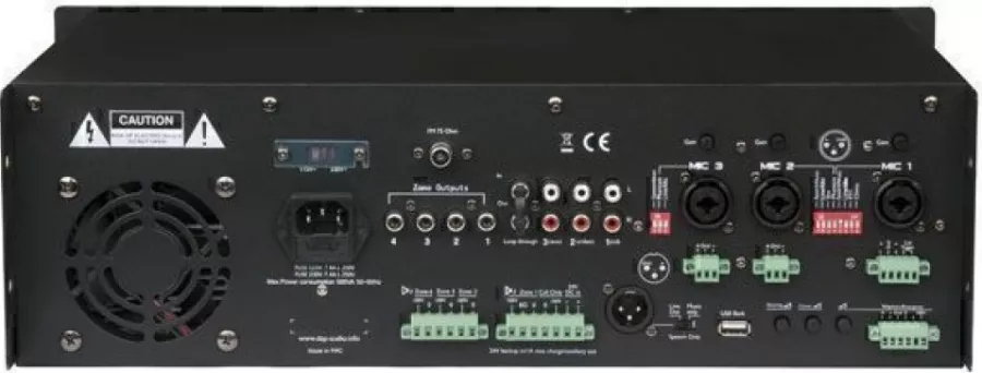 Sistem Audio Ambiental cu 4 Zone 6 Boxe 250W rms USB si radio FM ambient 4.44