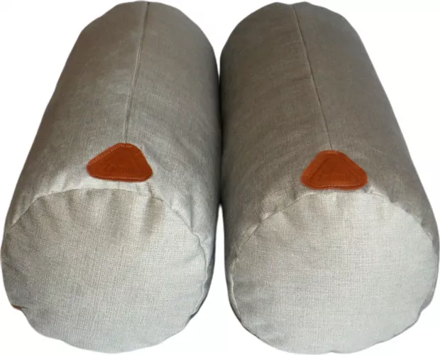 Set Perne decorative cilindrice gri 2 bucati 50 x 22 cm 4ta_3 - cel.ro