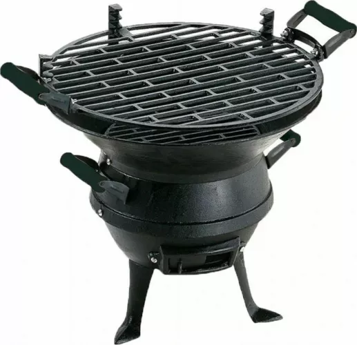 Gratar de gradina mobil din fonta 36 x 40 cm BBQ214
