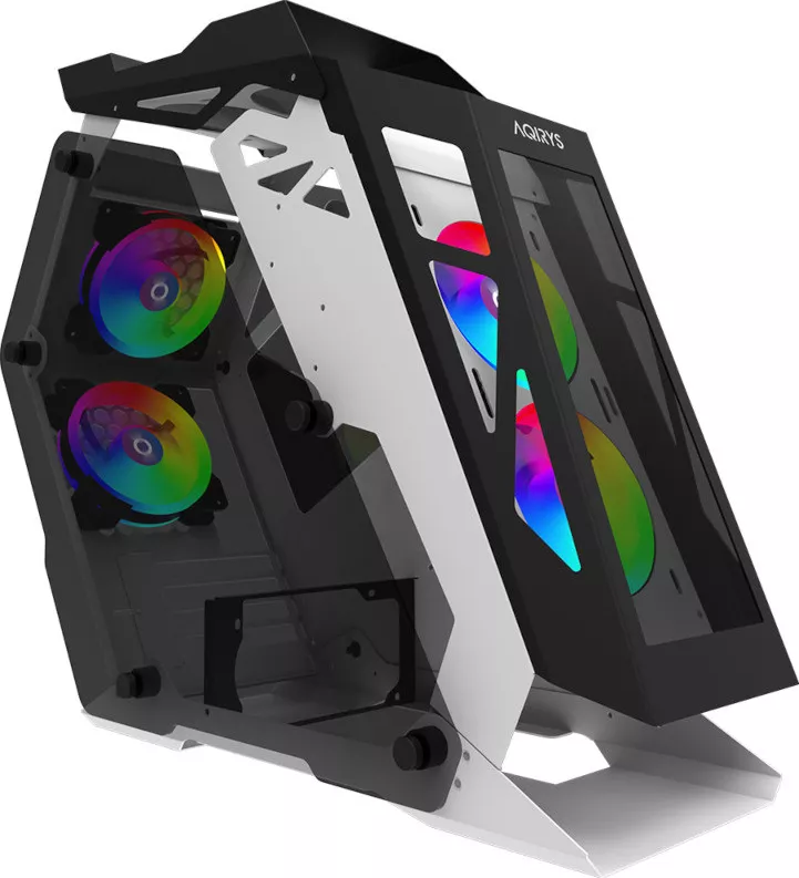 Carcasa PC AQIRYS Saiph ARGB White Black Resigilat - cel.ro