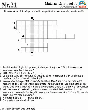Matematica prin rebus Caiet de lucru clasa a II-a 4g8_012 - cel.ro