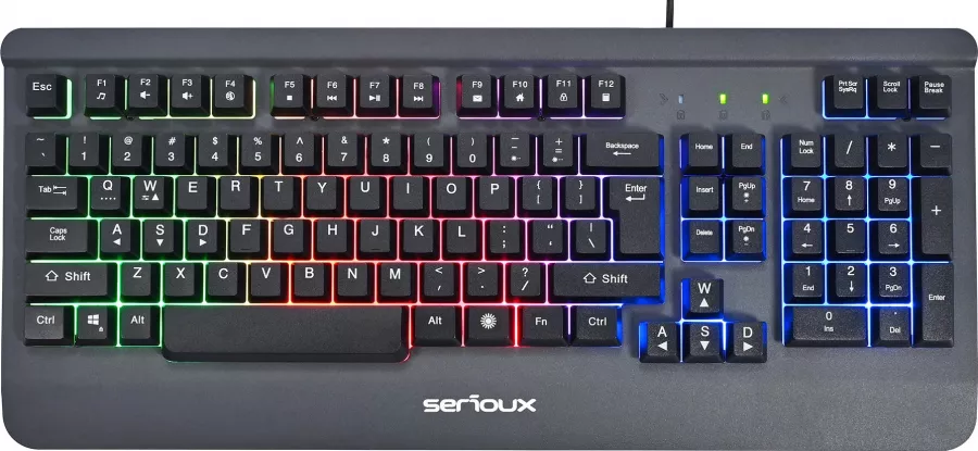 Kit Gaming Serioux Kayel 4 in 1 Tastatura Mouse Casti Mousepad SRXB ...