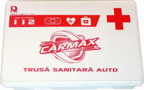 Kit auto economic Trusa sanitara auto + Stingator P1 cu manometru sir ...