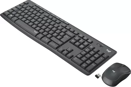 Kit wireless tastatura si mouse Logitech MK295 Silent US INTL layout ...