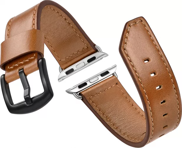 Curea pentru Apple Watch Piele Naturala Leather Loop Compatibila cu ...