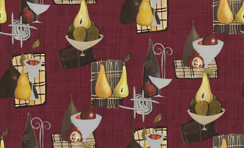 Tapet decor Natura Bordo 1353-5 lavabil rezistent la apa pentru ...