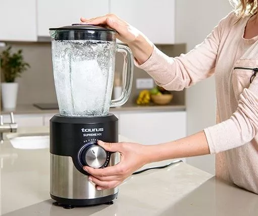 Blender Taurus Supreme Mix 1200W 5 viteze + PULS 1.75L Inox Negru 912438000