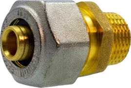 Niplu conectror Dm.16 x 1/2 pentru teava Multistrat 45241604B - cel.ro