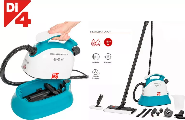 Aparat de curatat cu aburi Daga Di4 Steam Clean Caddy 2 in 1 4 bar ...