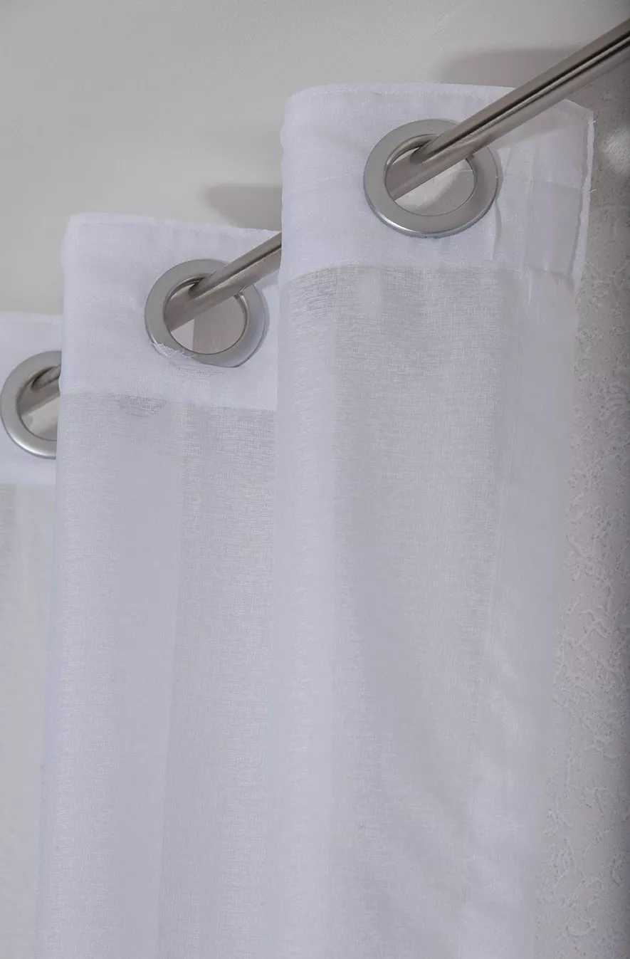 Perdea din in cu bordura alba azq4_243947574 - cel.ro