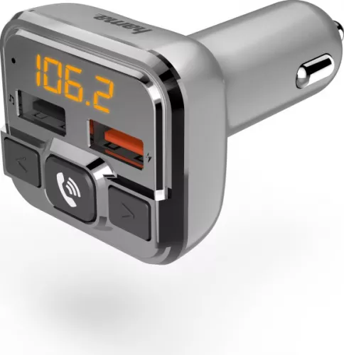 Modulator FM Hama Bluetooth Argintiu 4007249141651 - cel.ro