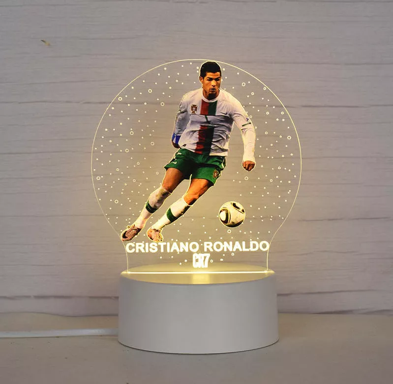 Lampa De Veghe LED Cristiano Ronaldo 7 Culori Lumina Ambientala ...
