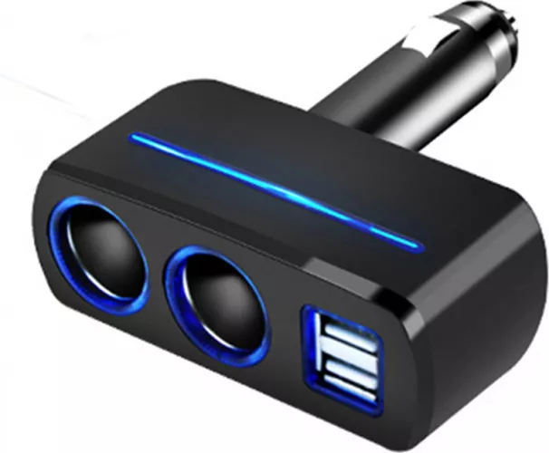 Adaptor priza dubla USB pentru bricheta auto AUTO3433. - cel.ro
