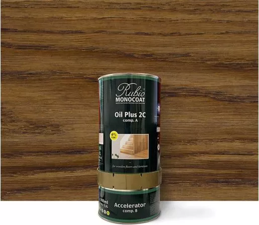 Set ulei lemn interior si accelerator Rubio RMC Oil Plus 2C Black 1.3L ...