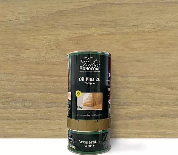 Set ulei lemn interior si accelerator Rubio RMC Oil Plus 2C Vanilla 1 ...