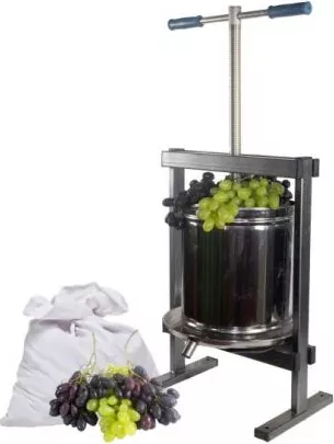 Teasc/Presa struguri Vilen Inox 15 L cu picioare Ucraina Traditional ...