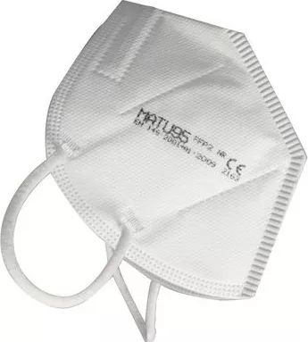 Set 10 Masti tip FFP2 Albe 5 Straturi M-001