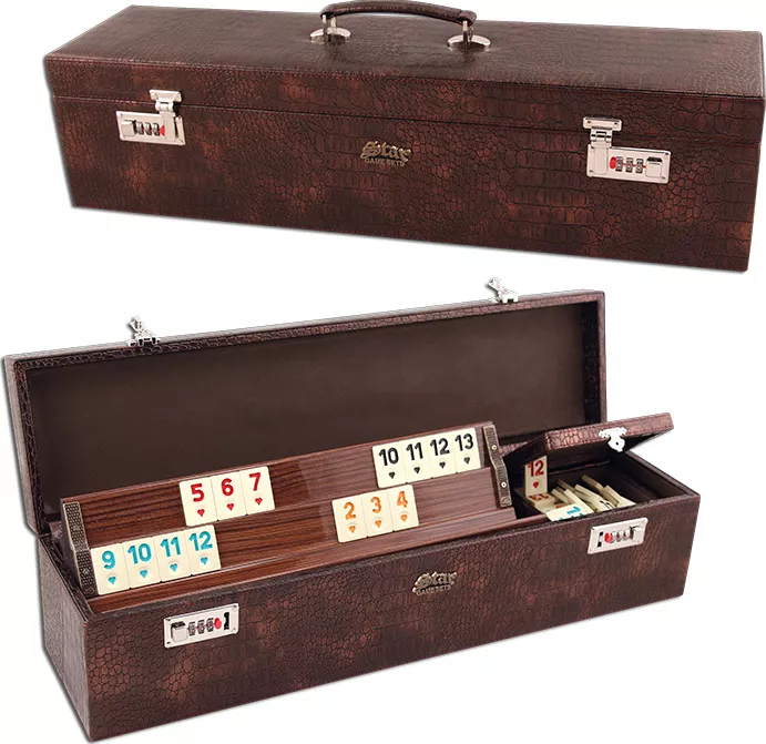 Joc Remi/Rummy Elite in Cutie de Piele 1140017 - cel.ro