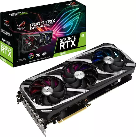 Placa video ASUS ROG Strix NVIDIA GeForce RTX 3060 OC V2 12GB GDDR6 192 ...