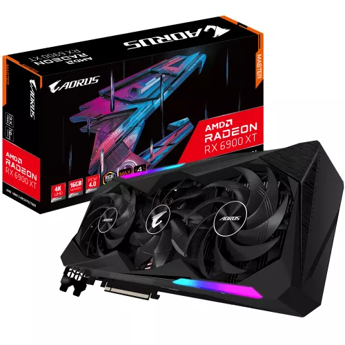 Placa video Gigabyte AORUS Master AMD Radeon RX 6900 XT 16GB GDDR6 256 ...