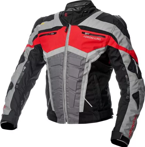 Geaca moto textil Adrenaline Scorpio culoare negru/rosu/gri marime L
