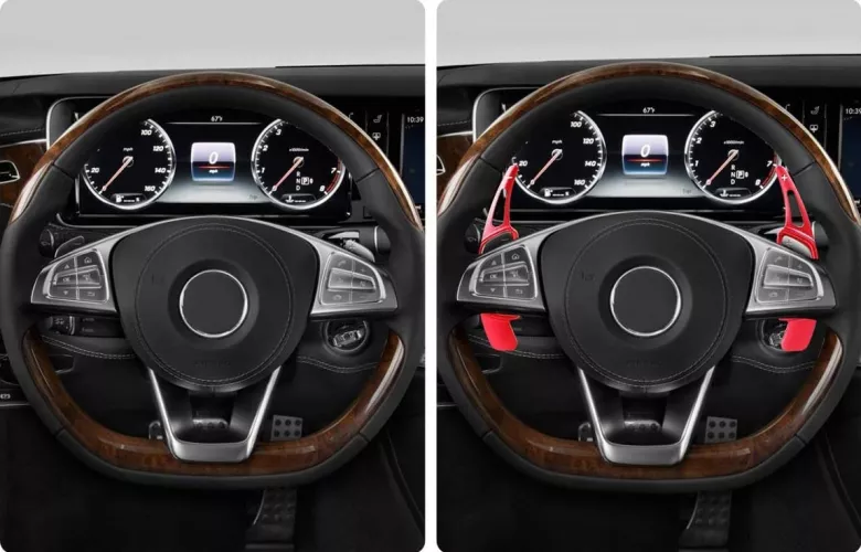 Set 2 padele volan extensii schimbator de viteze pentru Mercedes-Benz ...