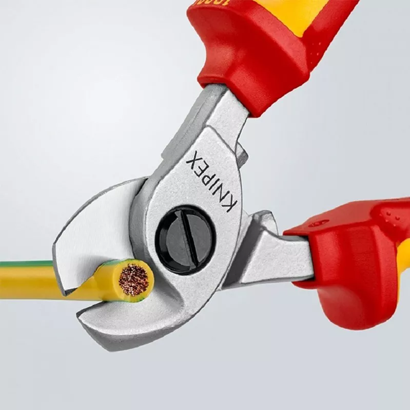 Cleste pentru taiat cabluri si sarma izolat 1000V VDE 50 mm2 165 mm ...