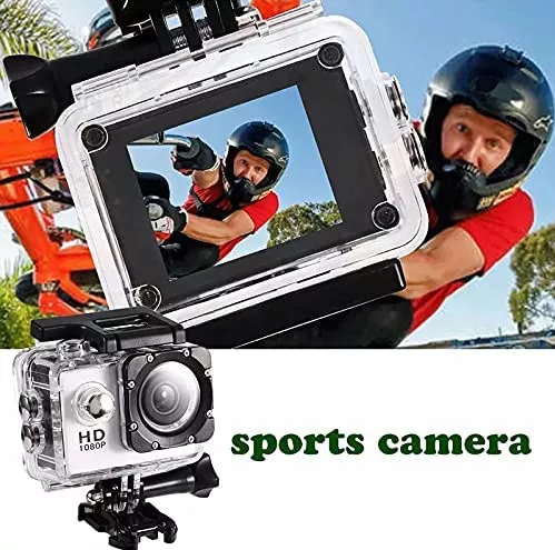 Camera video sport full HD cu accesorii de prindere pentru bicicleta ...