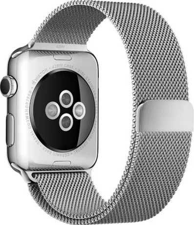 Curea iUni compatibila cu Apple Watch 1/2/3/4/5/6/7 42mm Milanese Loop ...