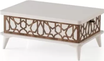 Masuta de cafea extensibila multifunctionala Still alb Maxinova still ...