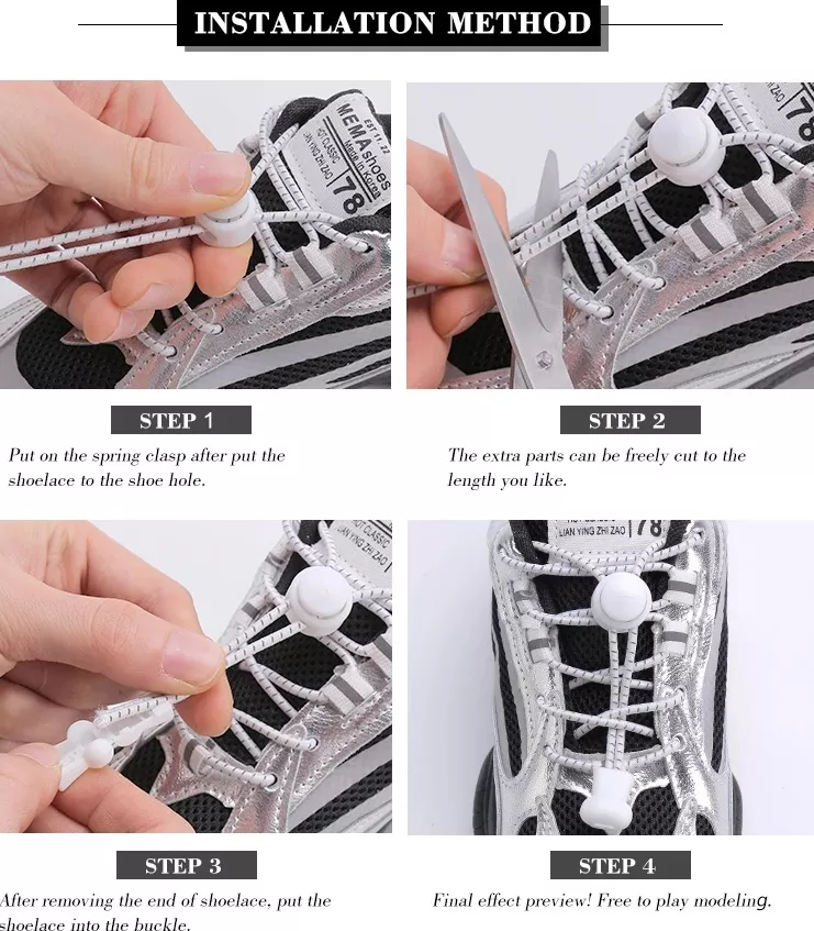 Sireturi Elastice cu sistem NO TOUCH cu Locker SIRETILA and reg ...