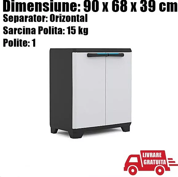 Dulap Vestiar Cabinet Depozitare Organizator Plastic Usi Demontabil 90 ...