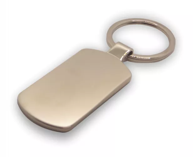 Pachet 20 buc Breloc metalic Oval 31x55mm - inscriptionat UV